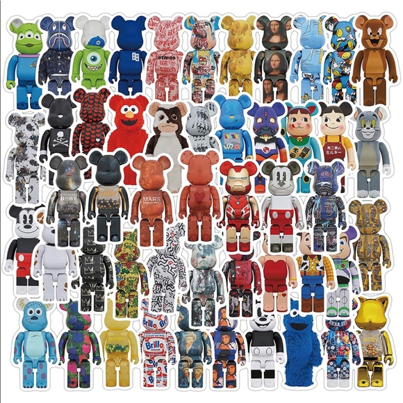 Kitchen | Brand New Medicom Bearbrick Clear Plastic Water Bottle 24oz ...